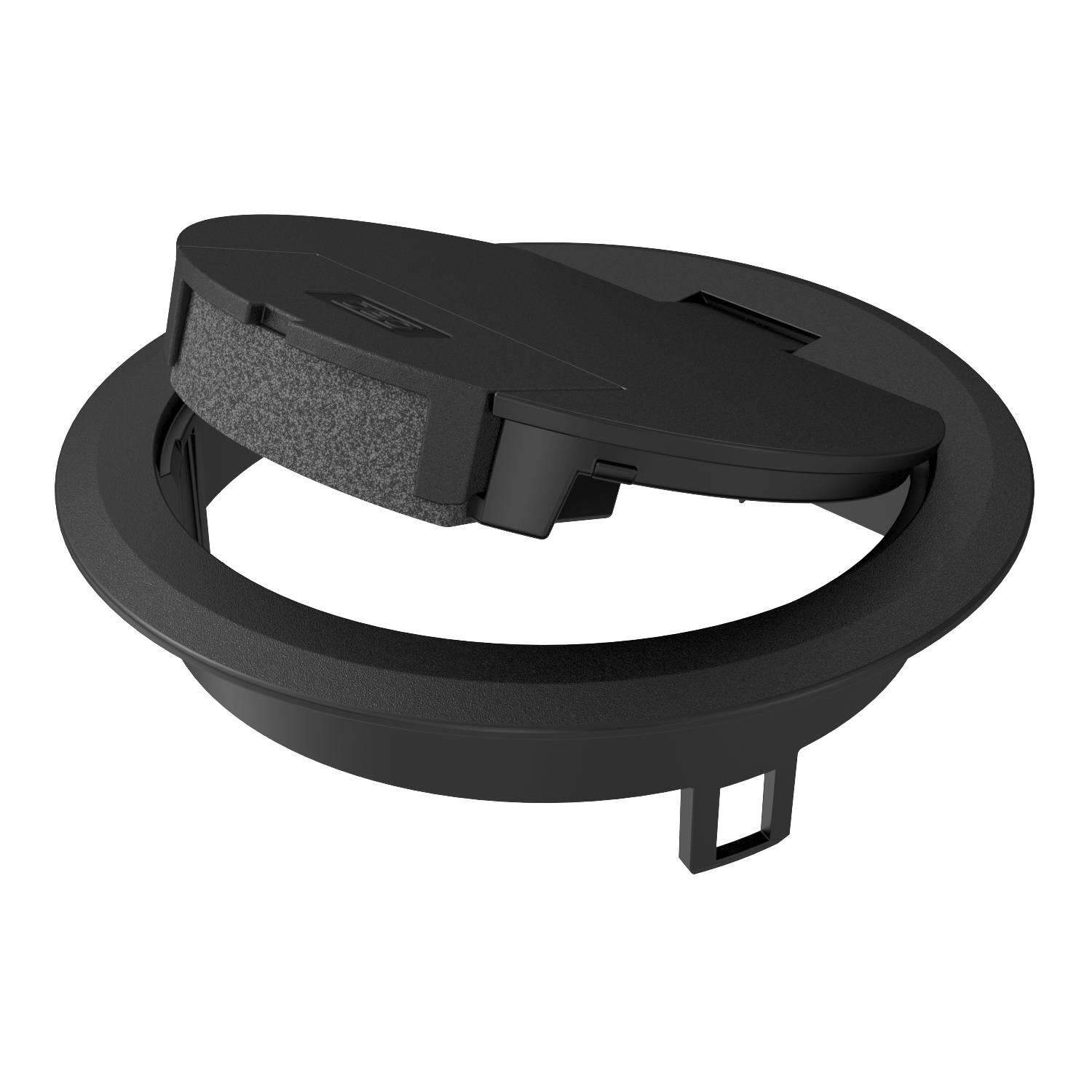 Gulvboks med klapdæksel og ledningsudtag, GES R2 | OBO